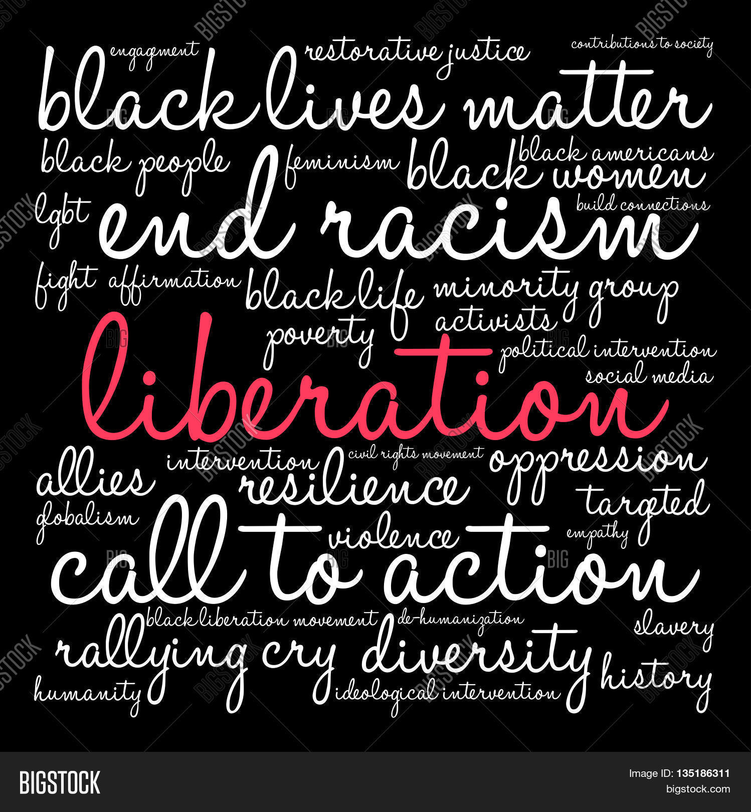 Liberation Word Cloud Vector & Photo (Free Trial) | Bigstock