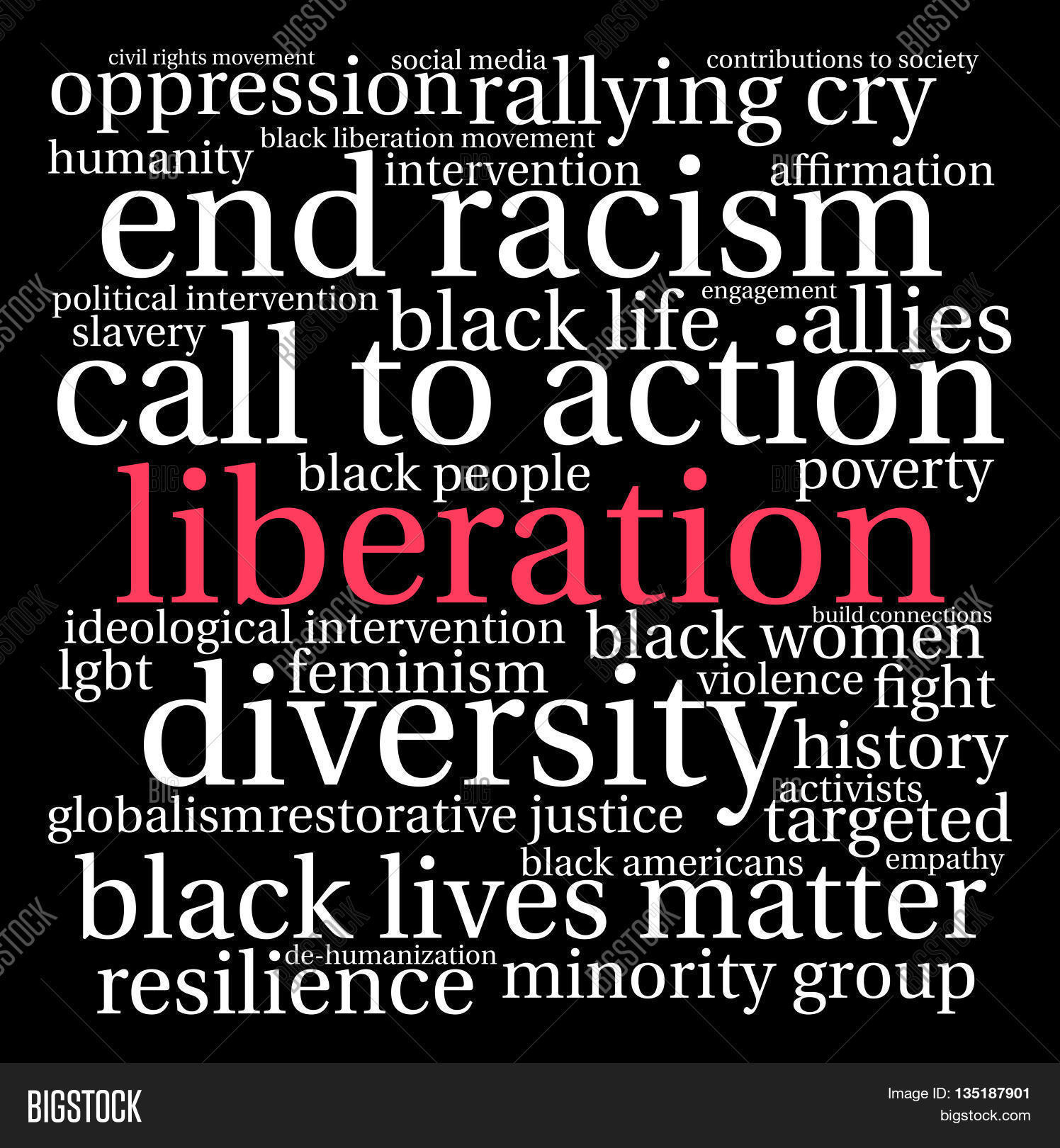 Liberation Word Cloud Vector & Photo (Free Trial) | Bigstock