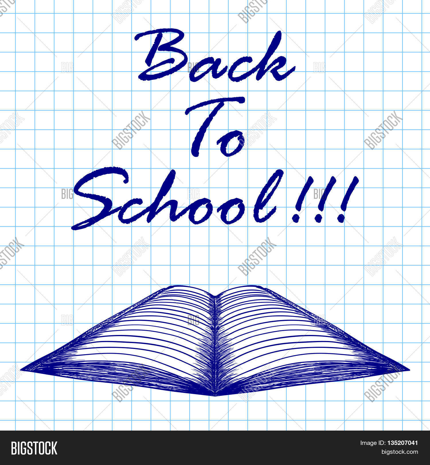 Opened Exercise Book Vector & Photo (Free Trial) | Bigstock