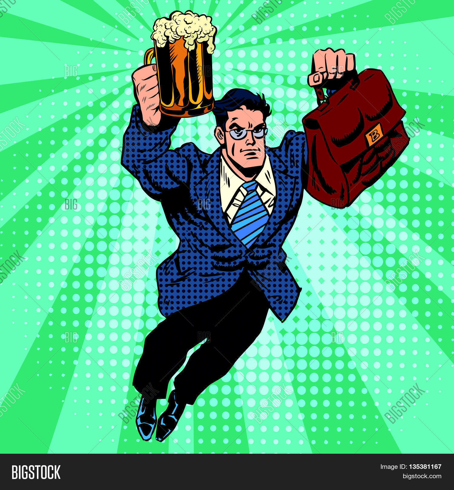 Beer Man Superhero Vector & Photo (Free Trial) | Bigstock