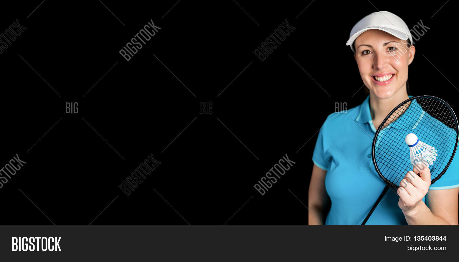 Happy Badminton Player Image & Photo (Free Trial) | Bigstock