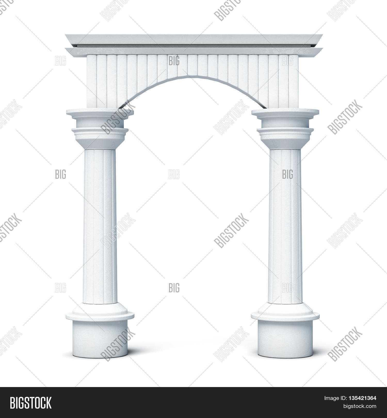 Columns Arch Front Image & Photo (Free Trial) | Bigstock