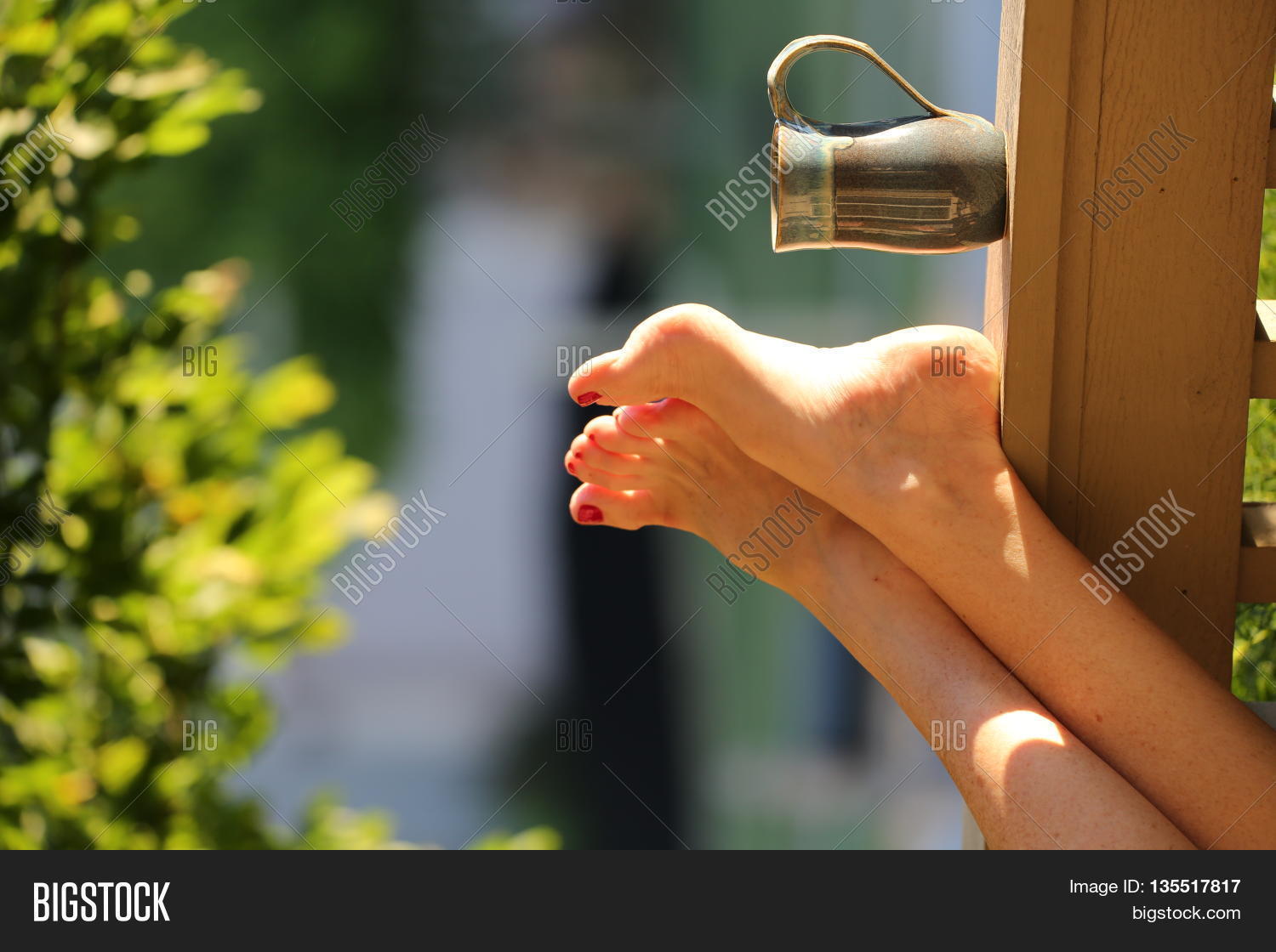 Woman's Feet Resting Image & Photo (Free Trial) | Bigstock