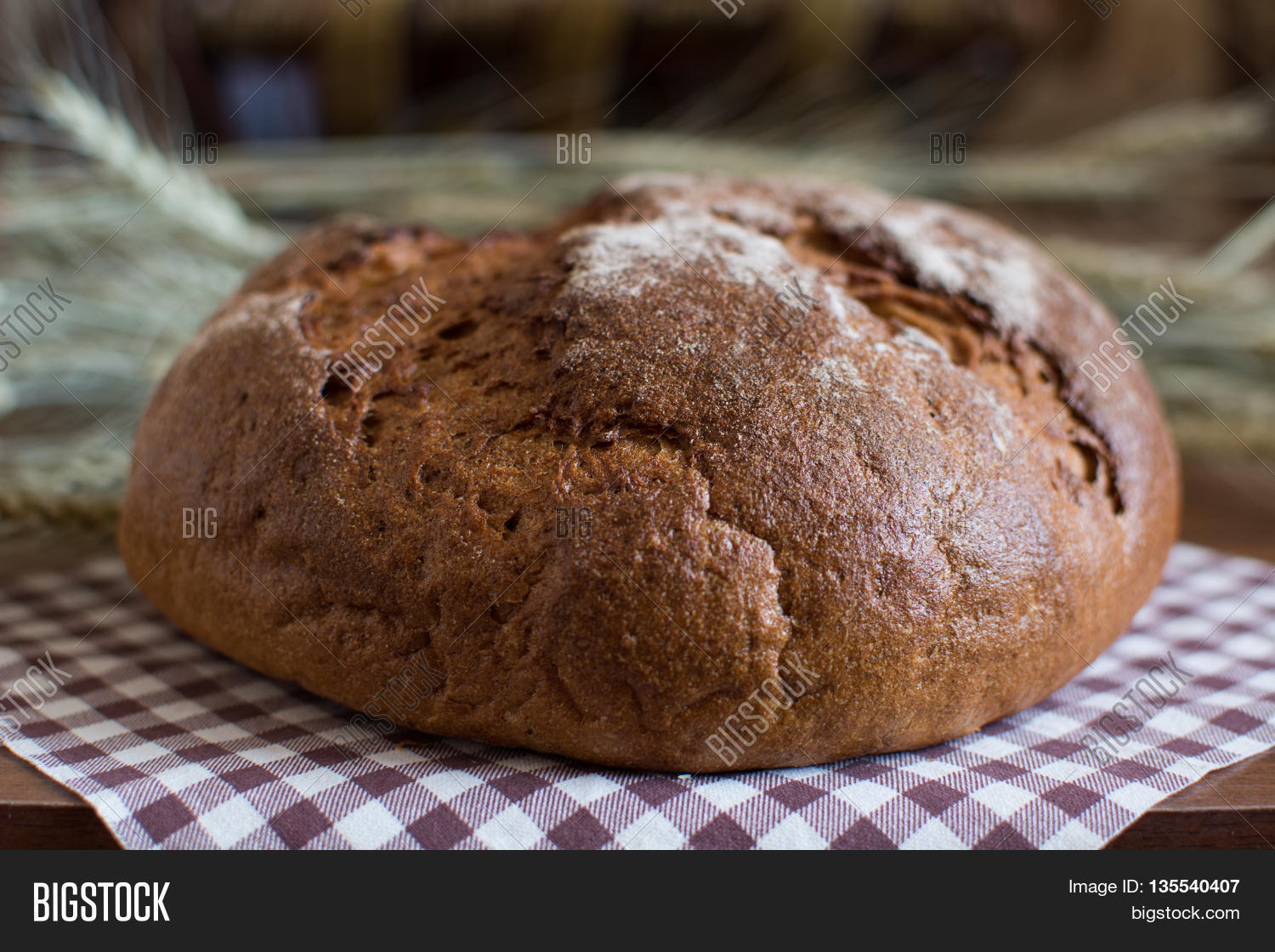 Craft Round Bread Made Image & Photo (Free Trial) | Bigstock