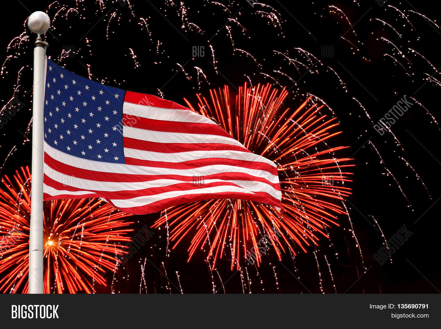 Fireworks Flag Image & Photo (Free Trial) | Bigstock