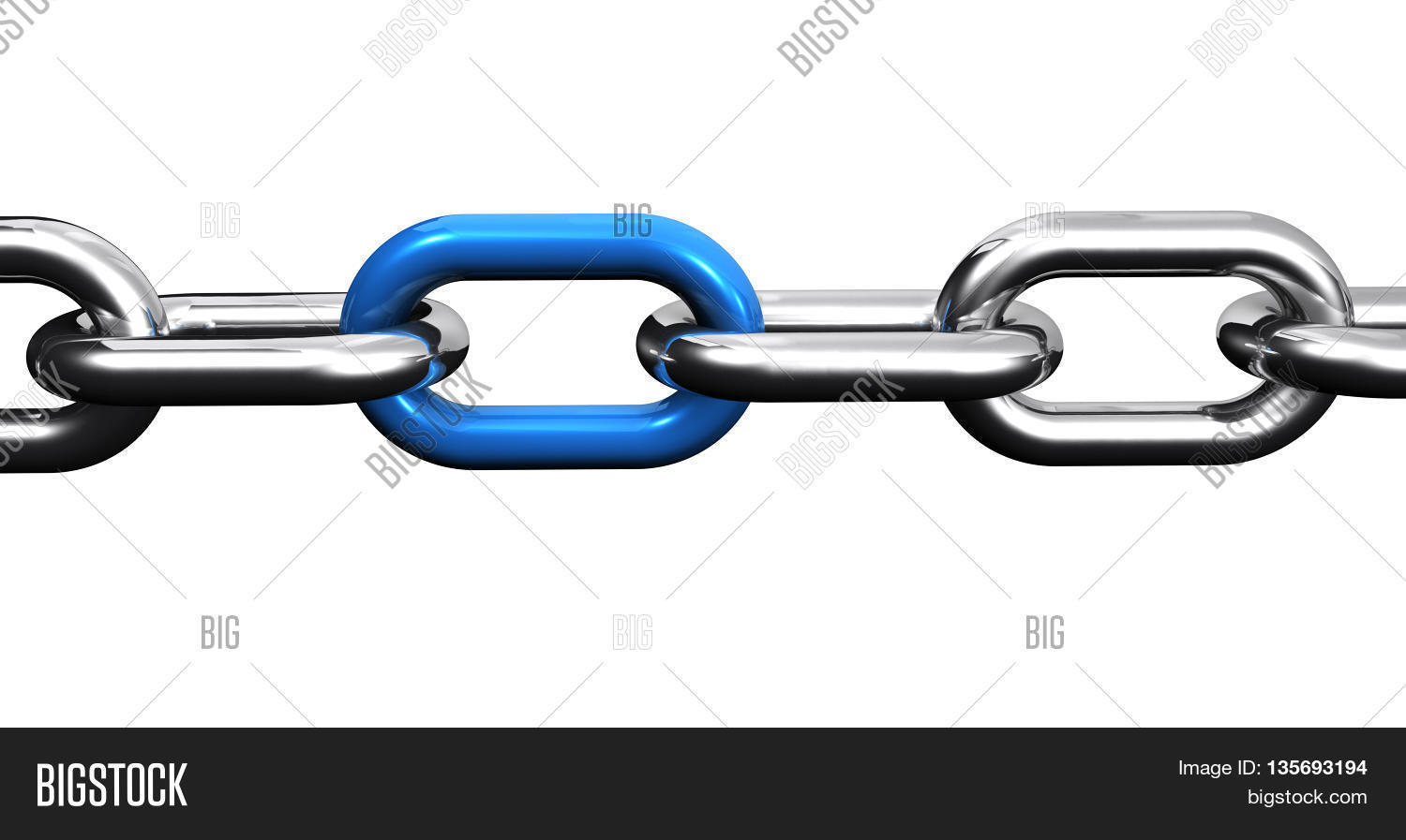 Steel Chain Blue Link Image & Photo (Free Trial) | Bigstock
