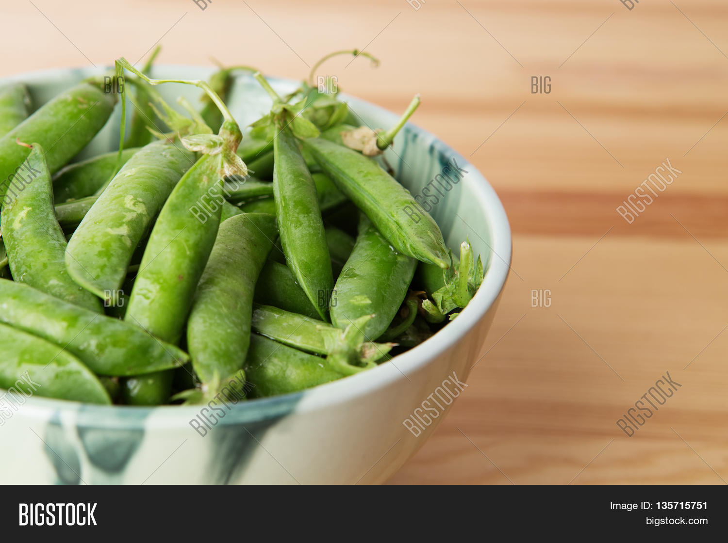 Green Peas Into Bowl Image & Photo (Free Trial) | Bigstock