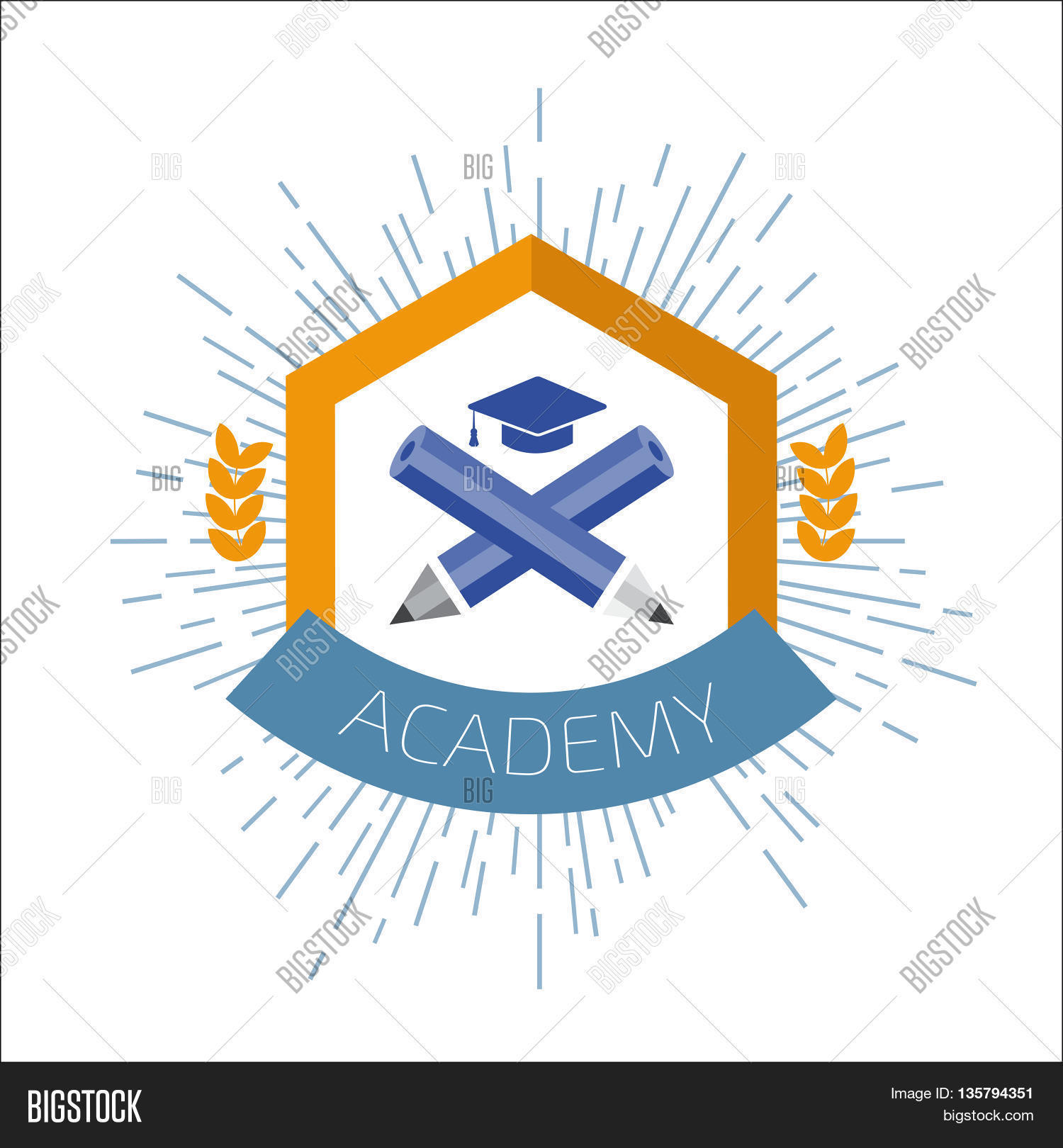 High Education Logo Vector & Photo (Free Trial) | Bigstock
