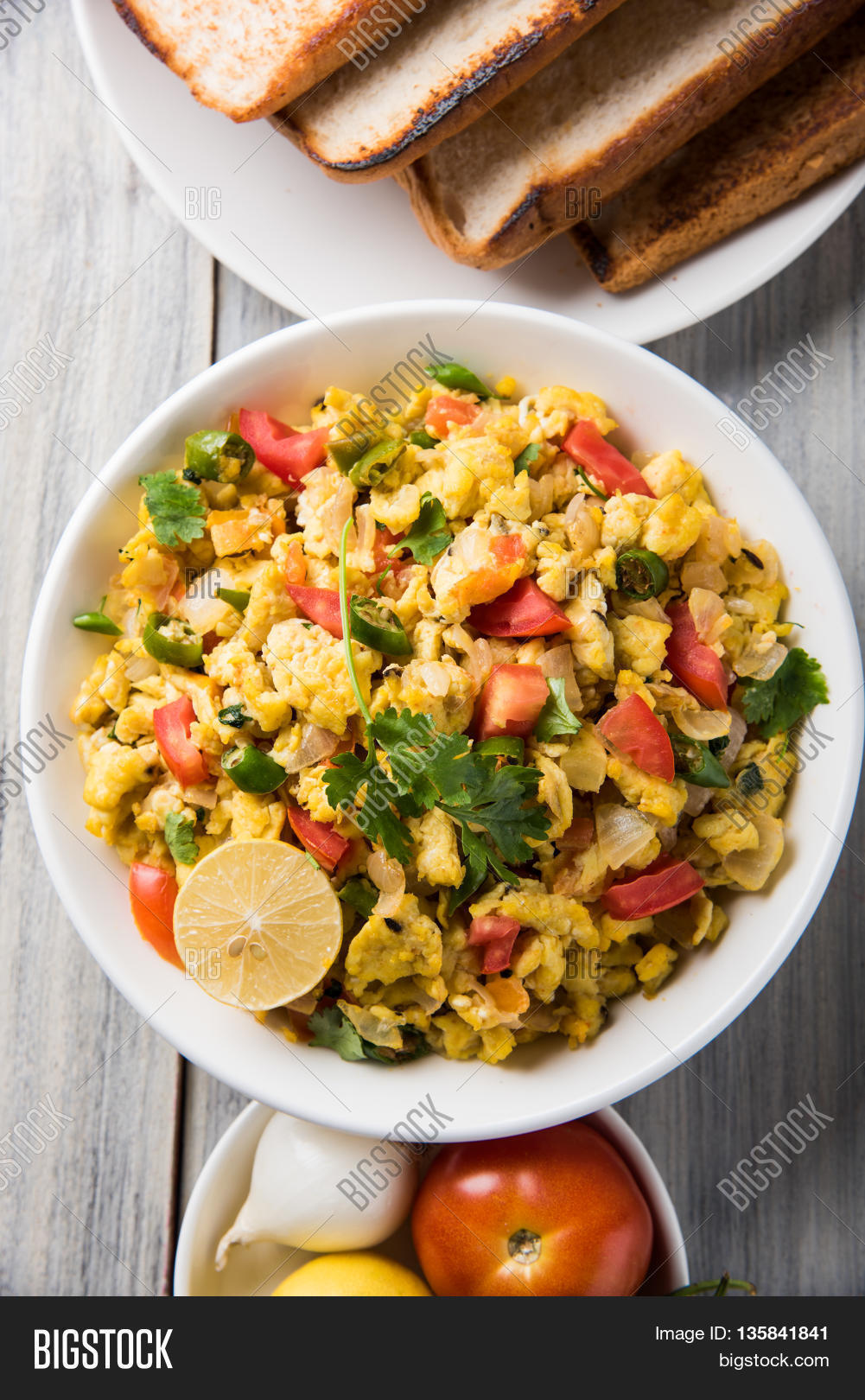 Masala Anda Bhurji Egg Image & Photo (Free Trial) | Bigstock