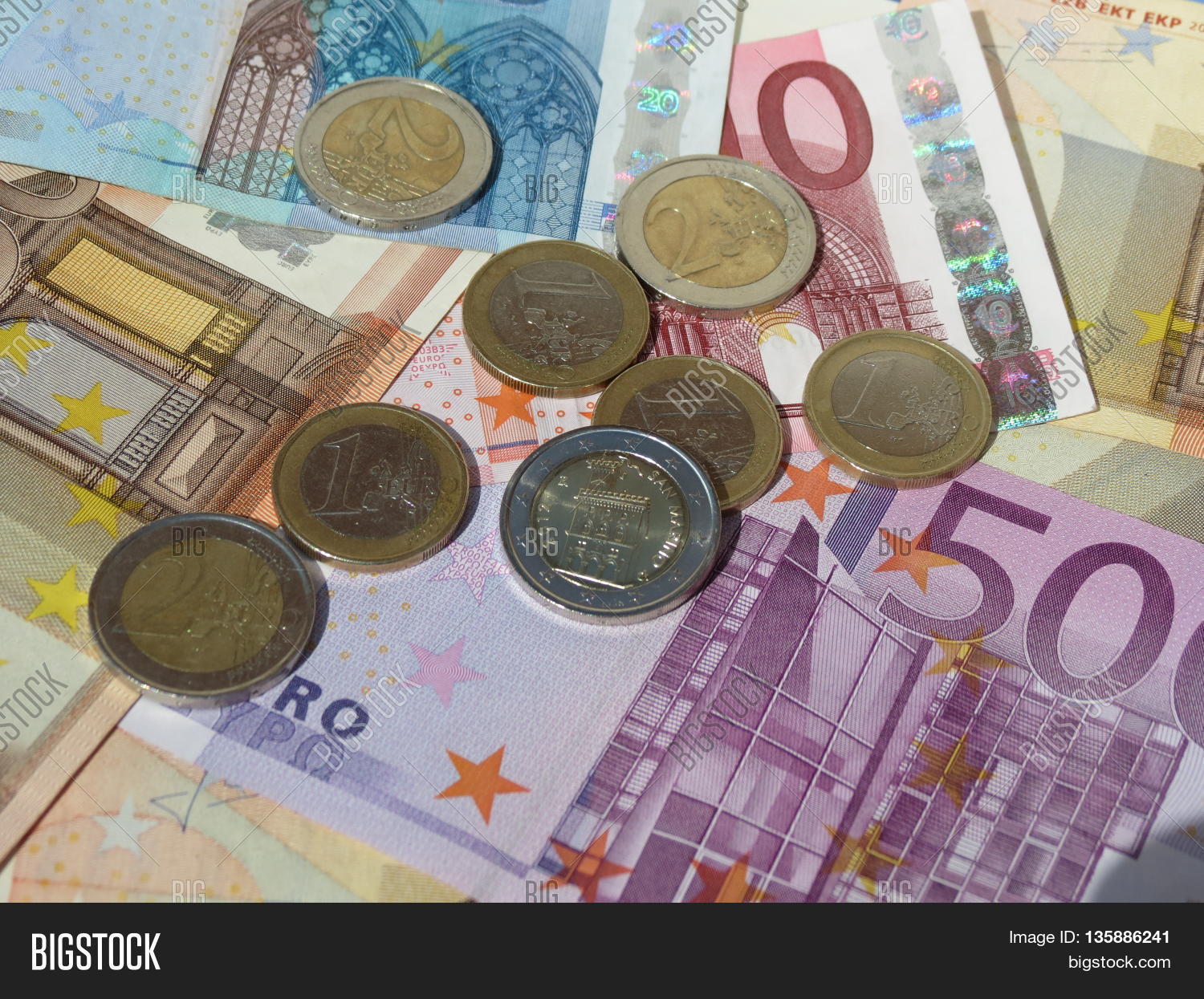 Euro Coins Banknotes Image & Photo (Free Trial) | Bigstock