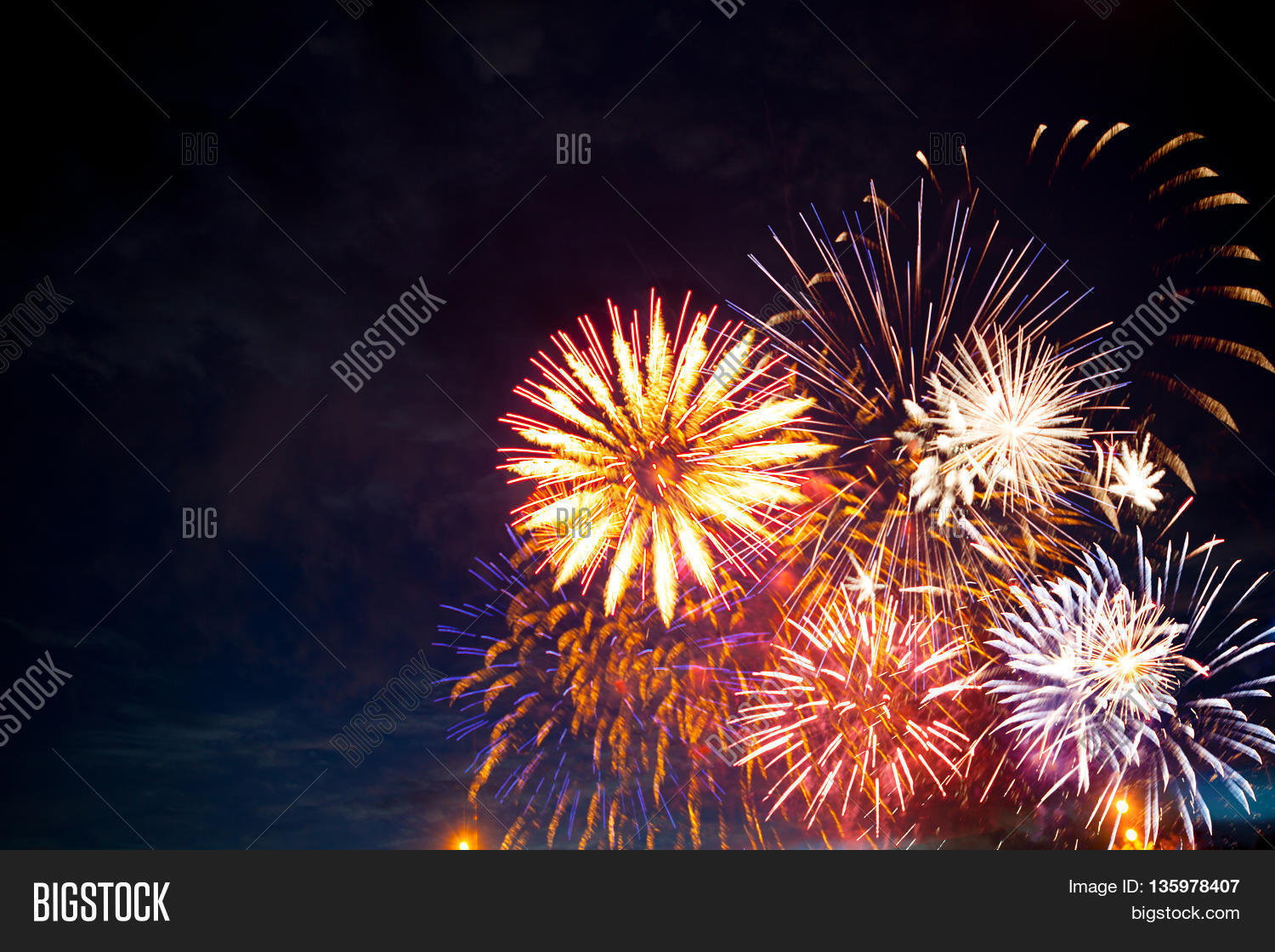 Fireworks Sky Twilight Image & Photo (Free Trial) | Bigstock
