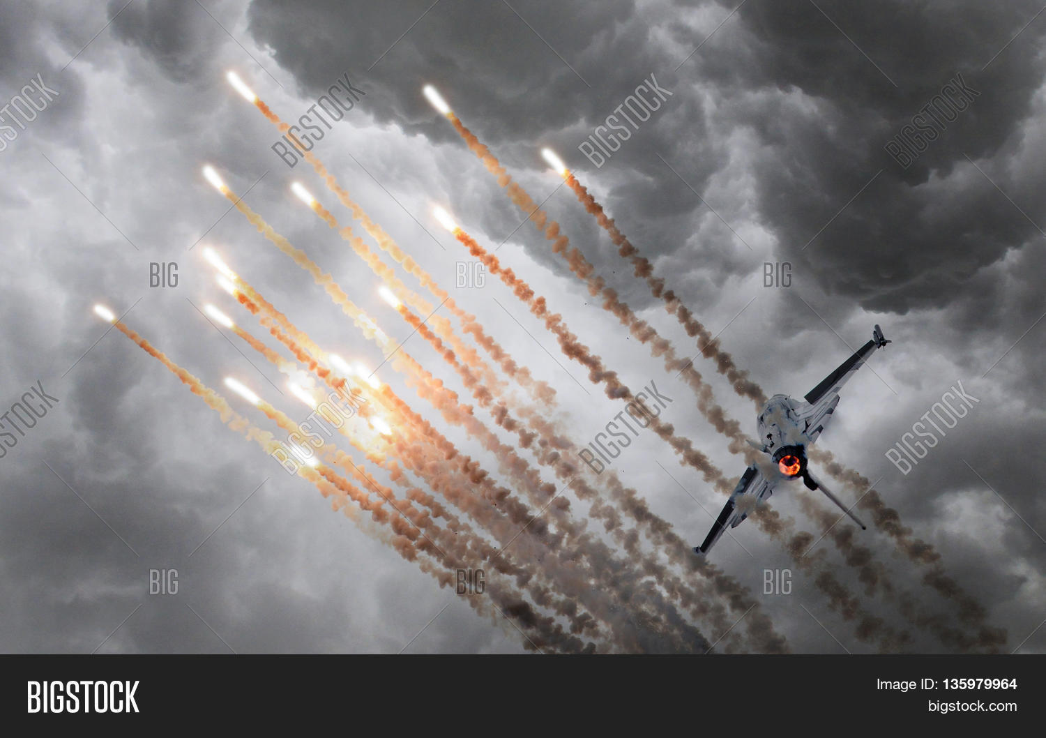 Military Jet Firing Image & Photo (Free Trial) | Bigstock