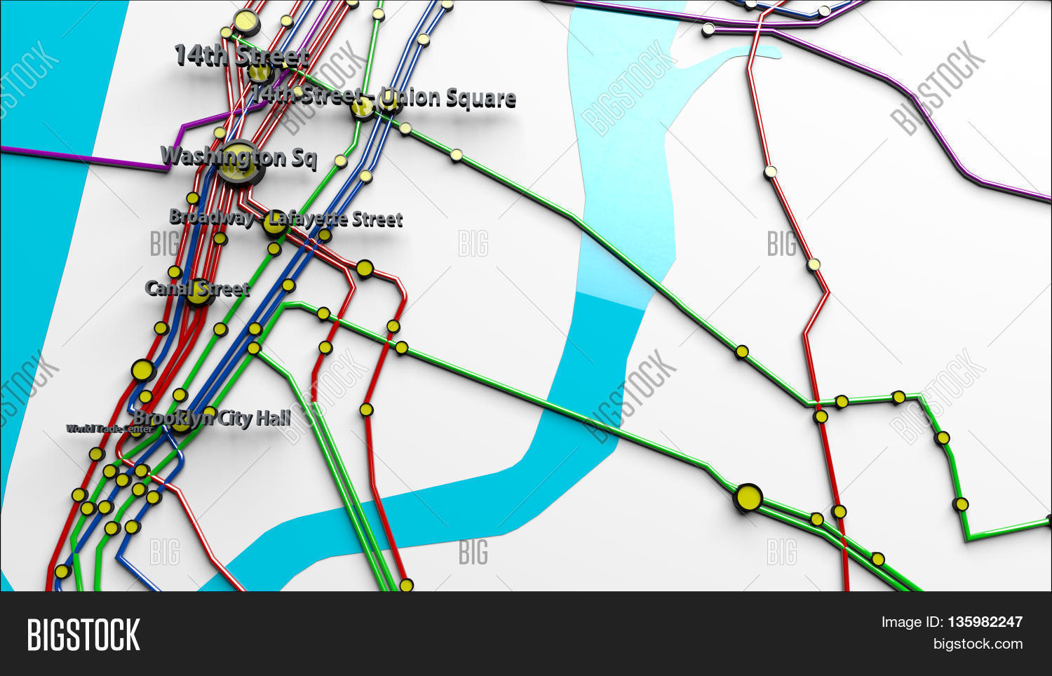 Subway Lines Stations Image & Photo (Free Trial) | Bigstock