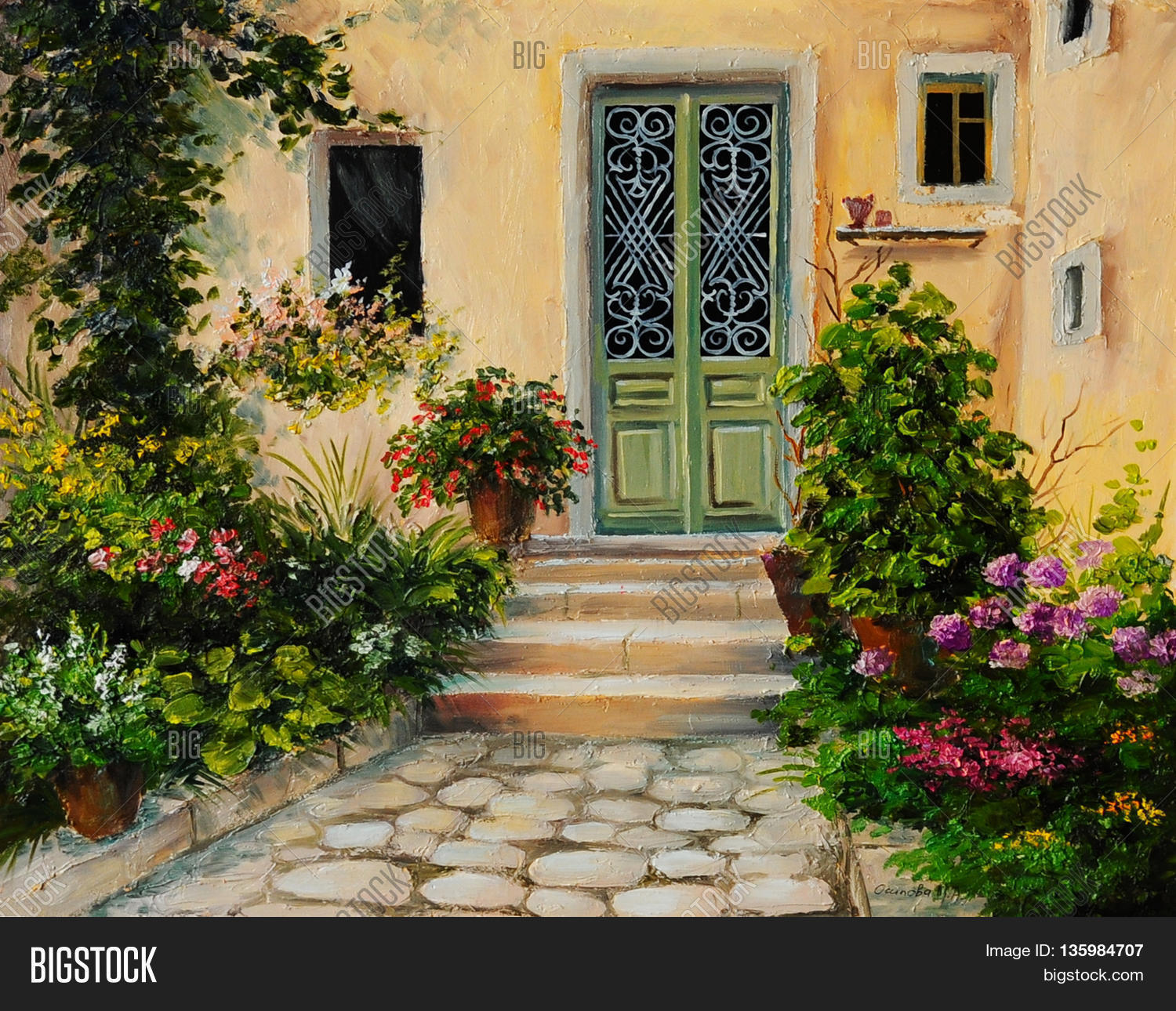 Oil Painting - House Image & Photo (Free Trial) | Bigstock