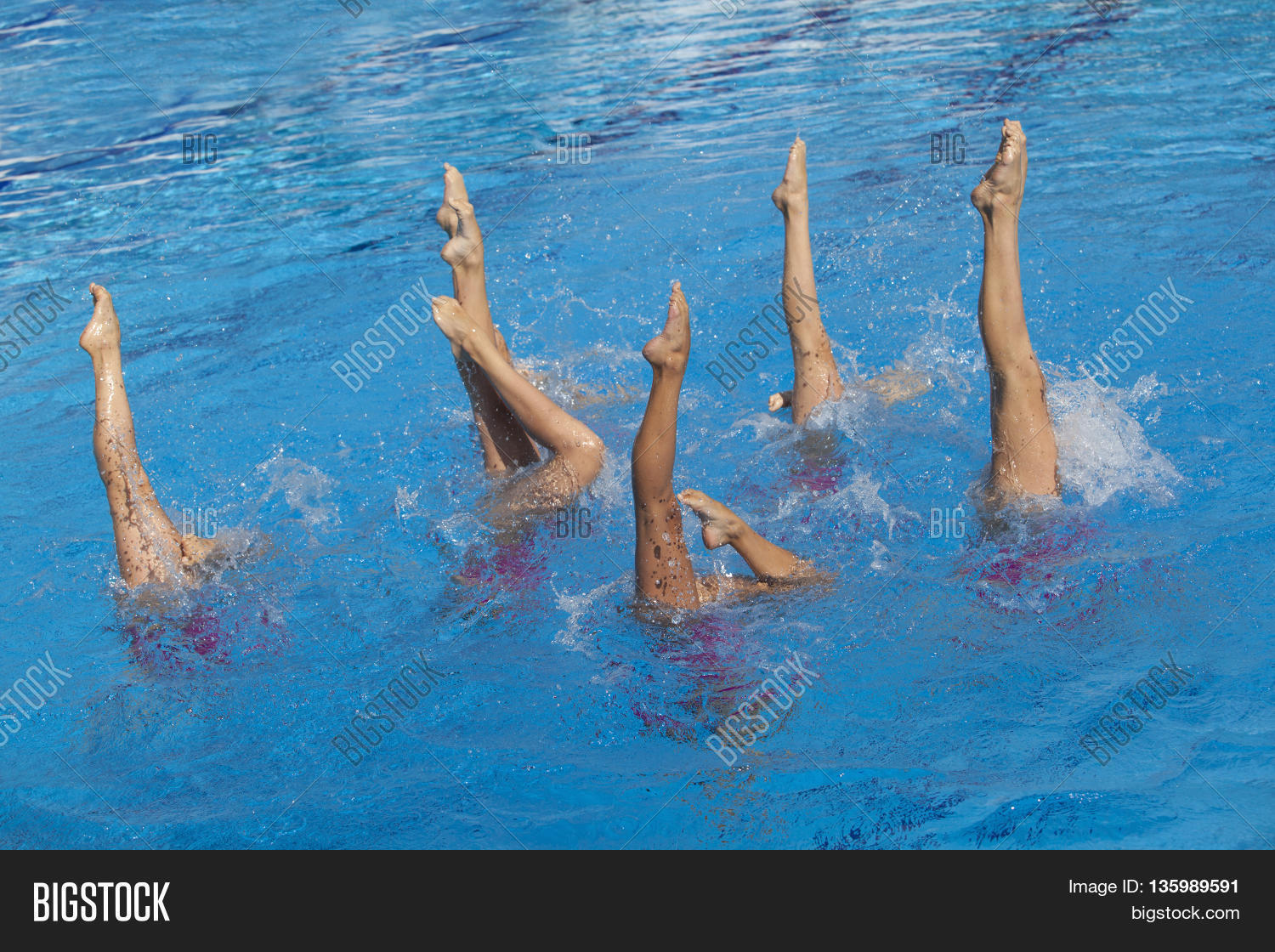 Synchronized Swimmers Image & Photo (Free Trial) | Bigstock