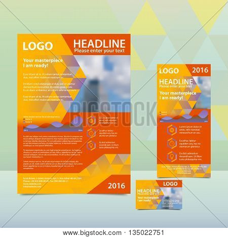 Orange Annual Report Vector & Photo (Free Trial) | Bigstock