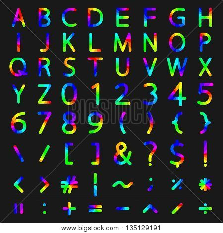 Set Rainbow Elements Vector & Photo (Free Trial) | Bigstock
