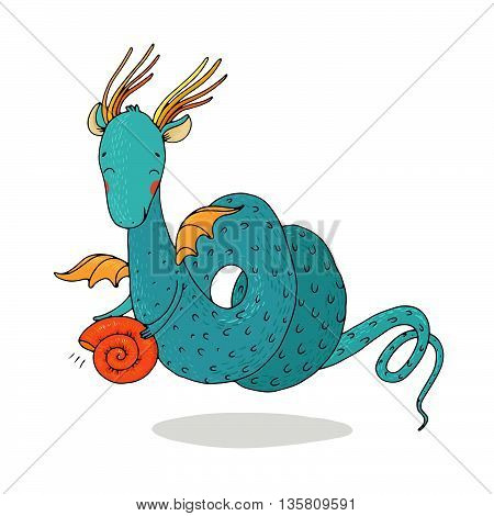 Magic Dragon Shell On Vector & Photo (Free Trial) | Bigstock