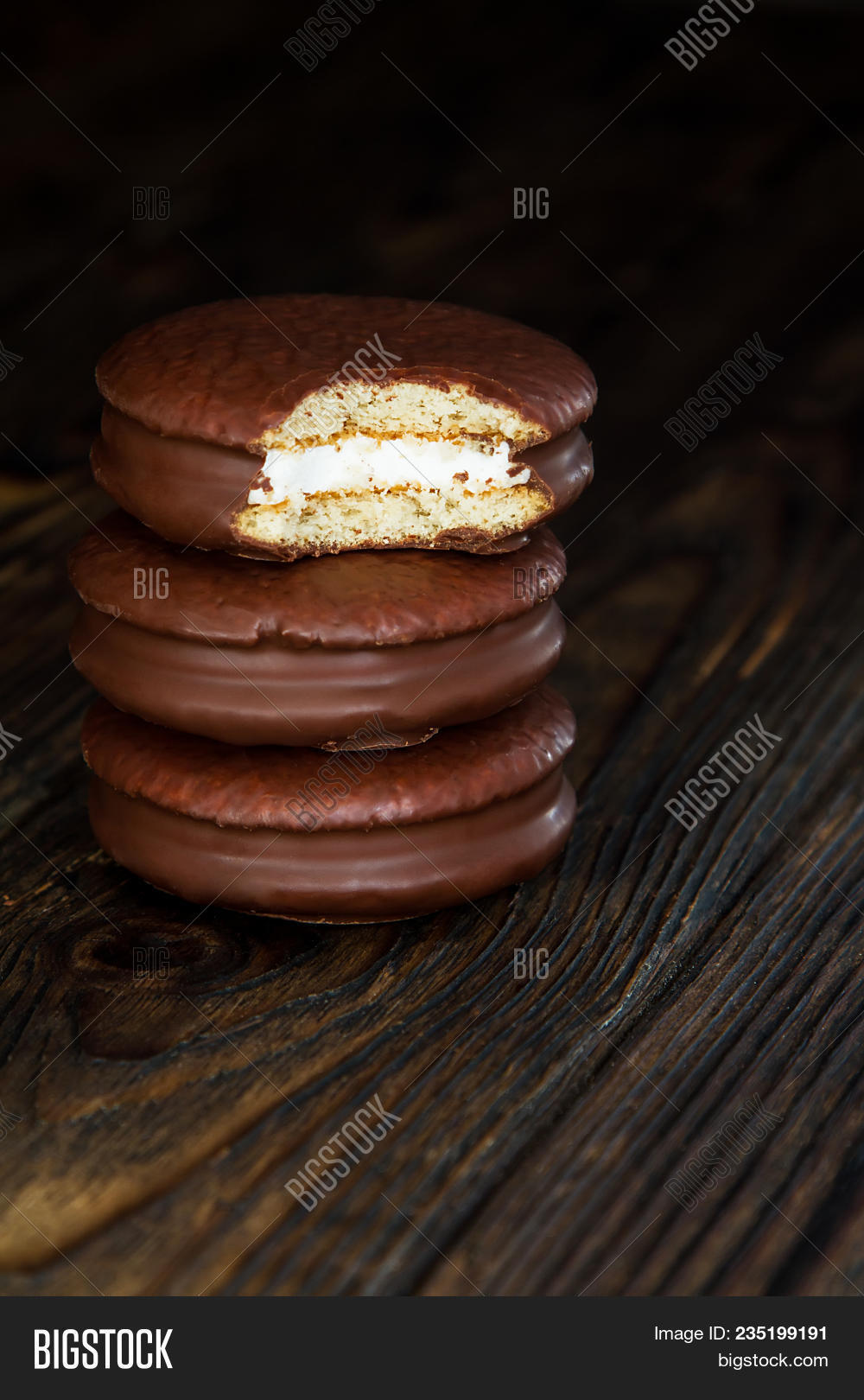 Three Choco Pie Sweet Image & Photo (Free Trial) | Bigstock