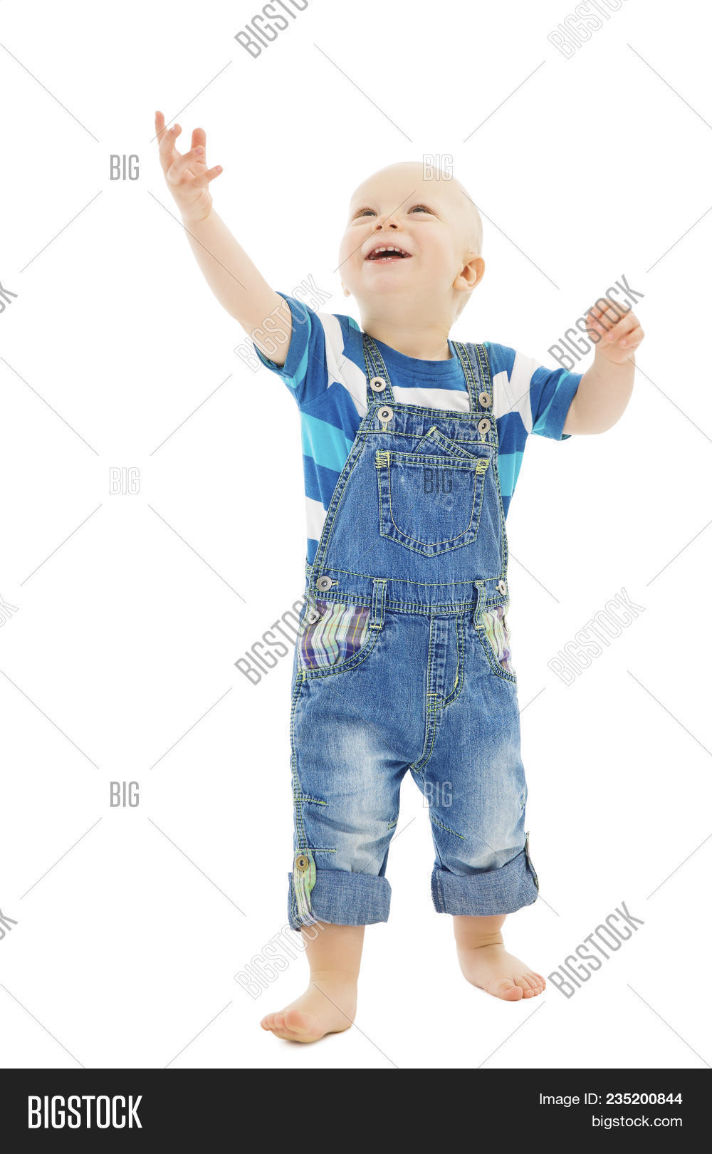 Baby Boy Raising Hand Image & Photo (Free Trial) | Bigstock