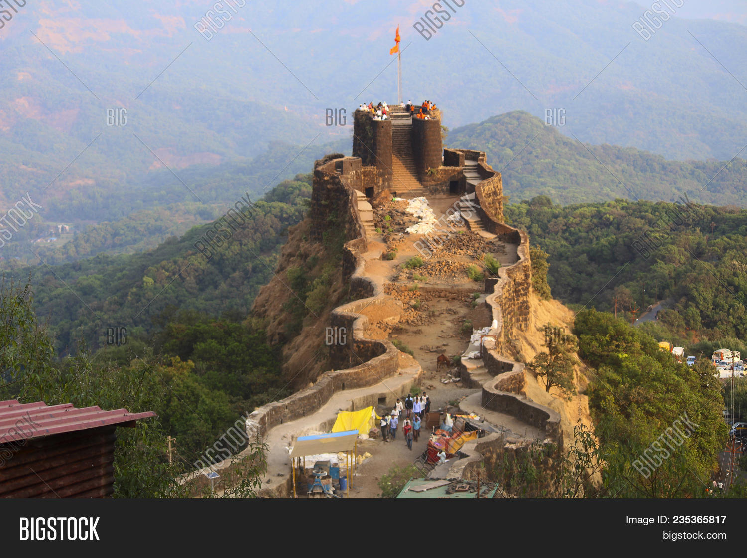 Aerial View Pratapgad Image & Photo (Free Trial) | Bigstock