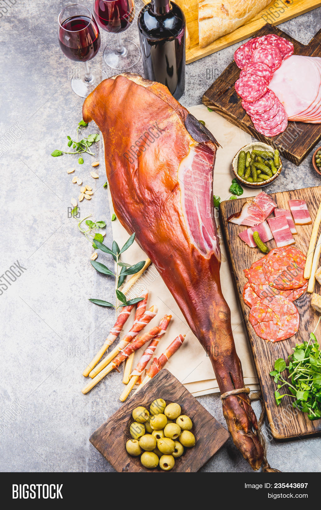 Jamon Serrano. Whole Image & Photo (Free Trial) | Bigstock