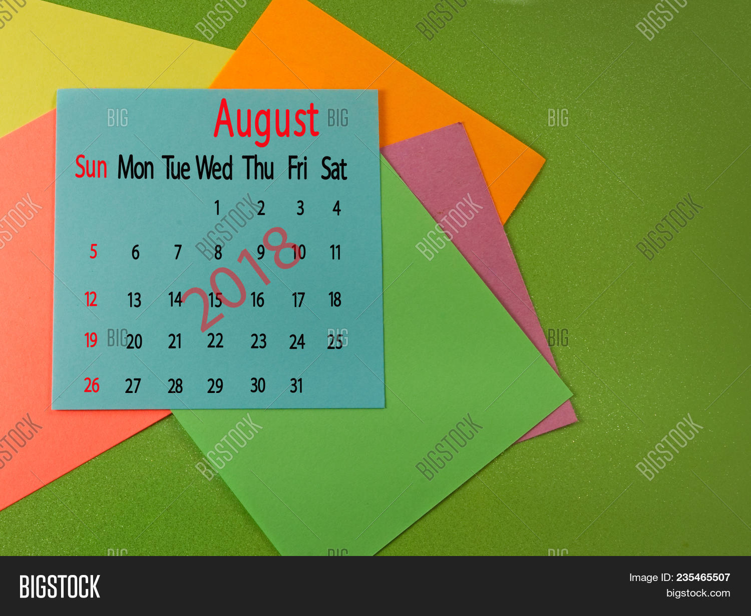 Image Calendar August Image & Photo (Free Trial) | Bigstock