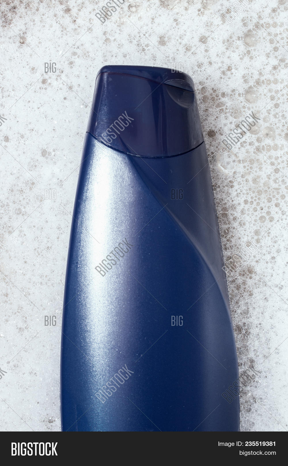 Blue Shampoo On Foam Image & Photo (Free Trial) | Bigstock