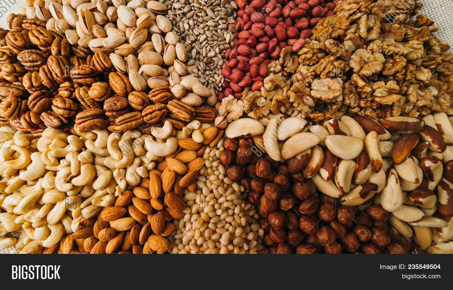 Nuts Mix Canvas Bag Image & Photo (Free Trial) | Bigstock