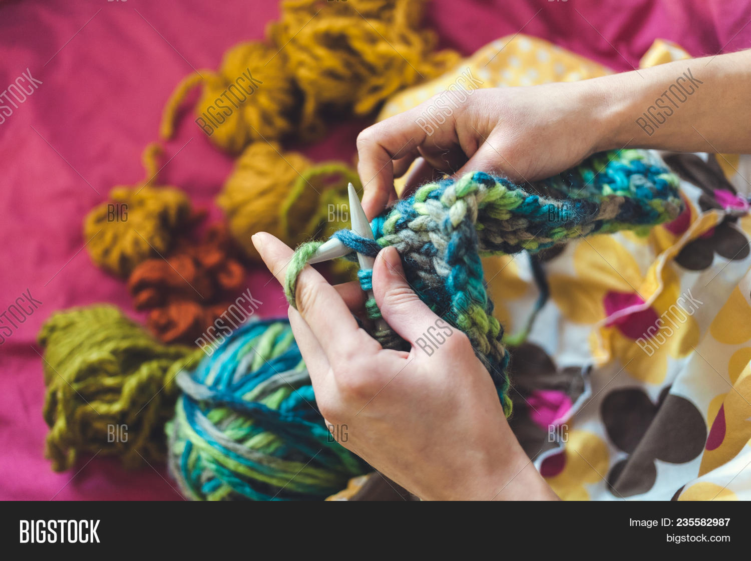 Woman Knits Image & Photo (Free Trial) | Bigstock