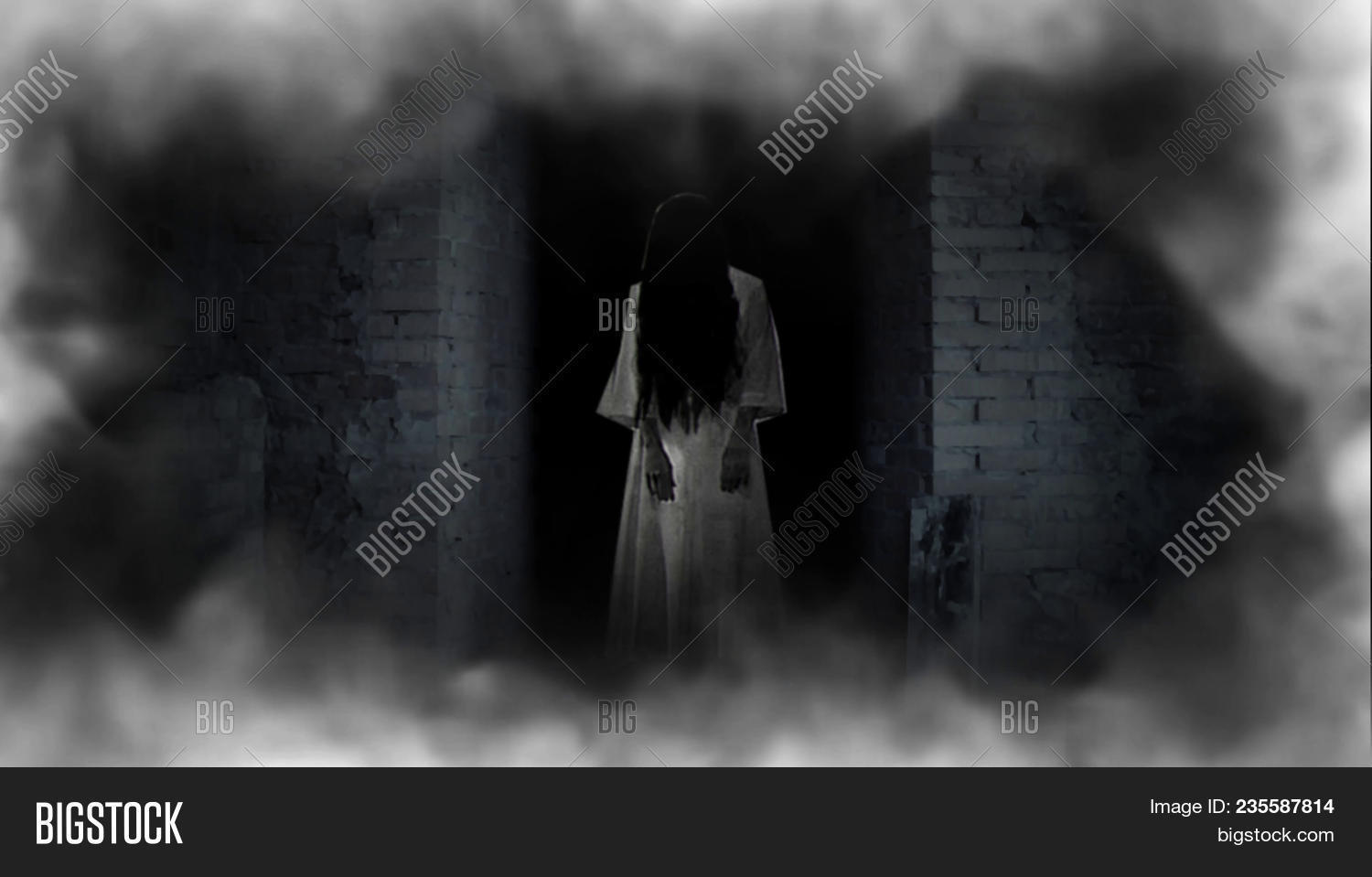 Ghost Girl Doorway. Image & Photo (Free Trial) | Bigstock