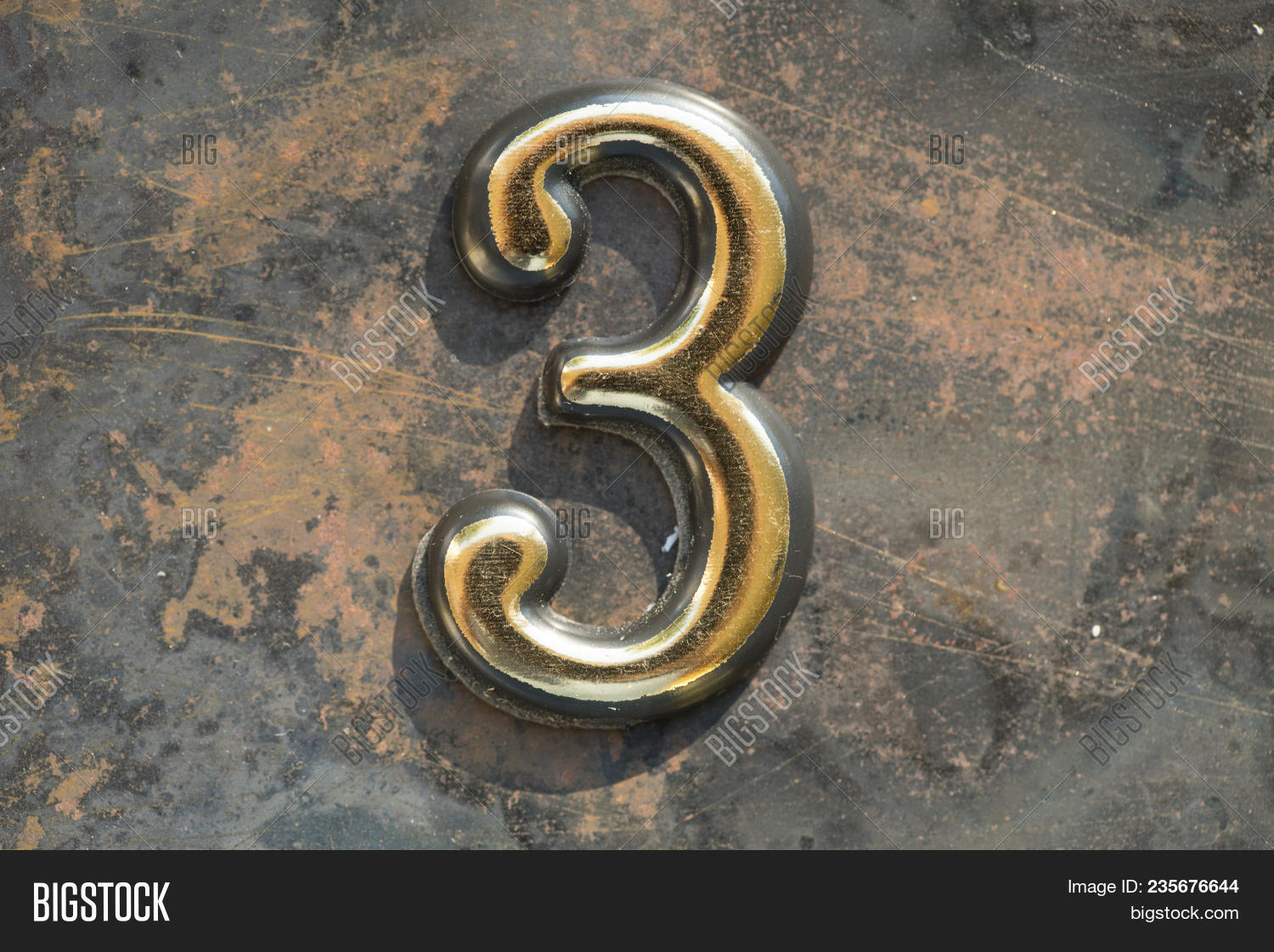 Number Three Lettering Image & Photo (Free Trial) | Bigstock