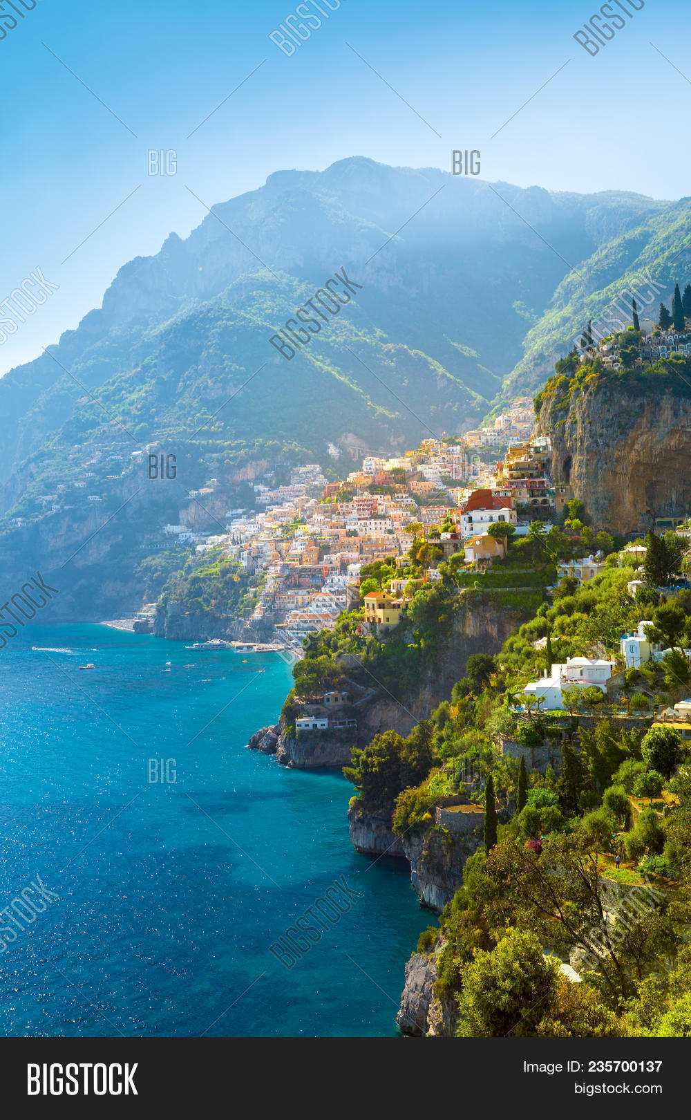 Morning View Positano Image & Photo (Free Trial) | Bigstock