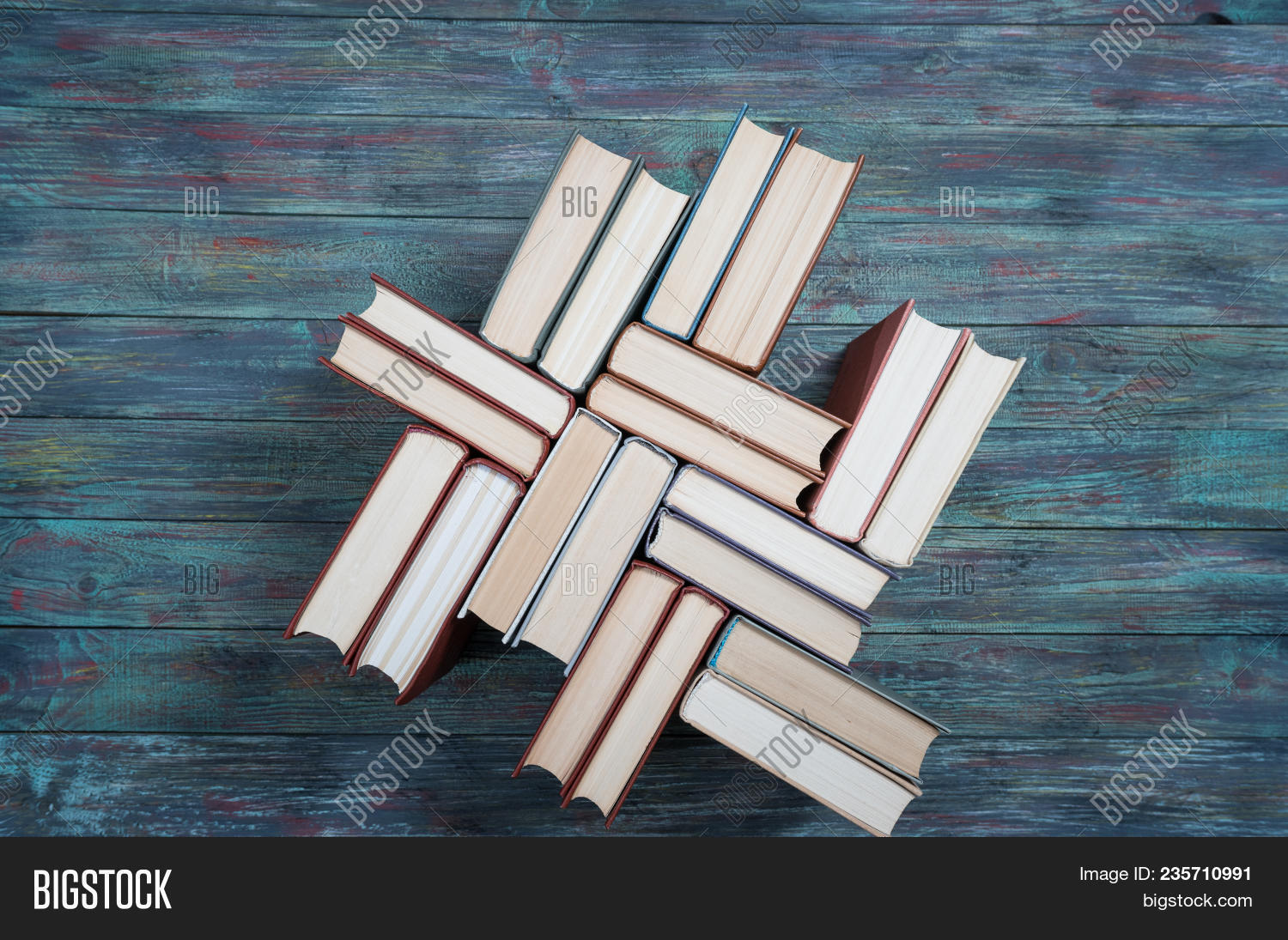 Book Stacking Open Image & Photo (Free Trial) | Bigstock