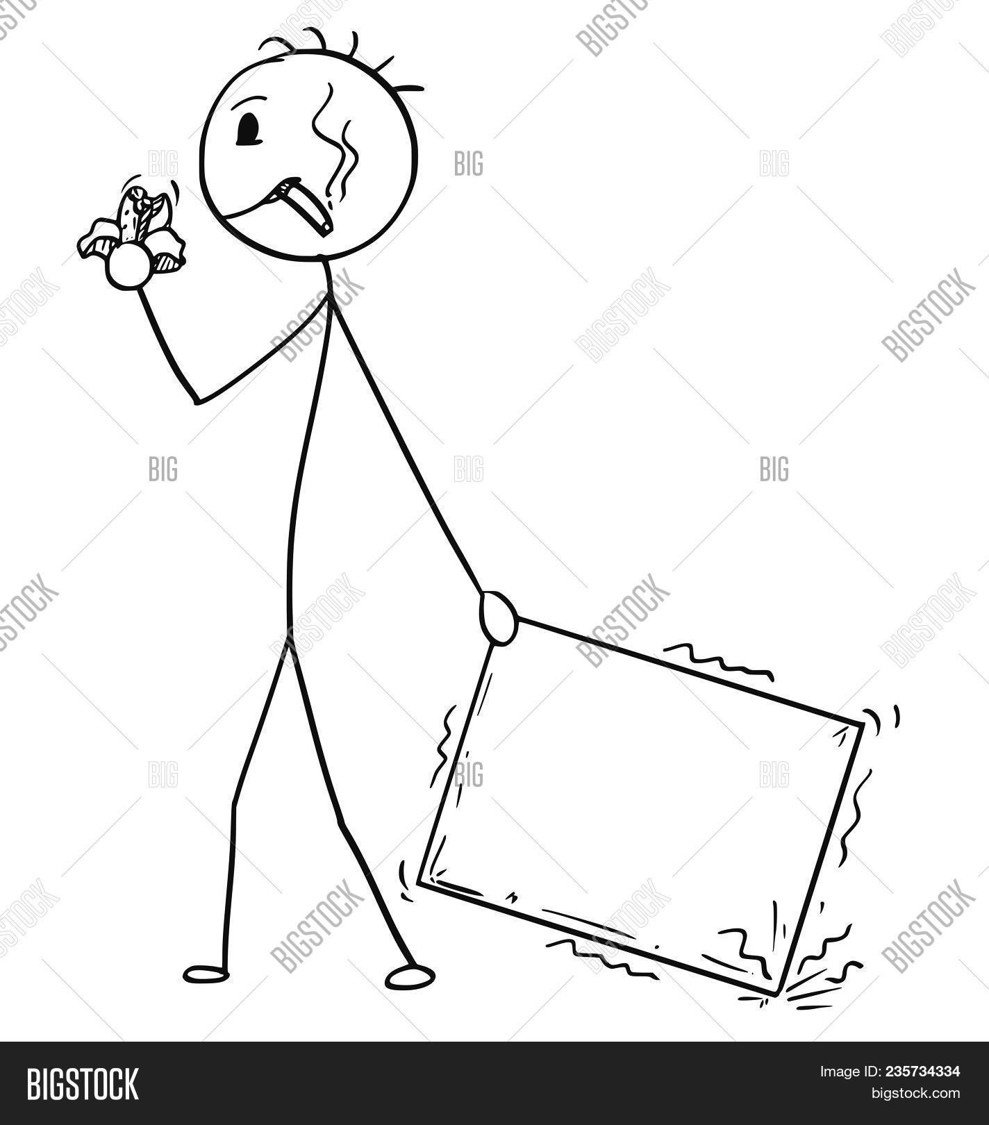 Cartoon Stick Man Image & Photo (Free Trial) | Bigstock