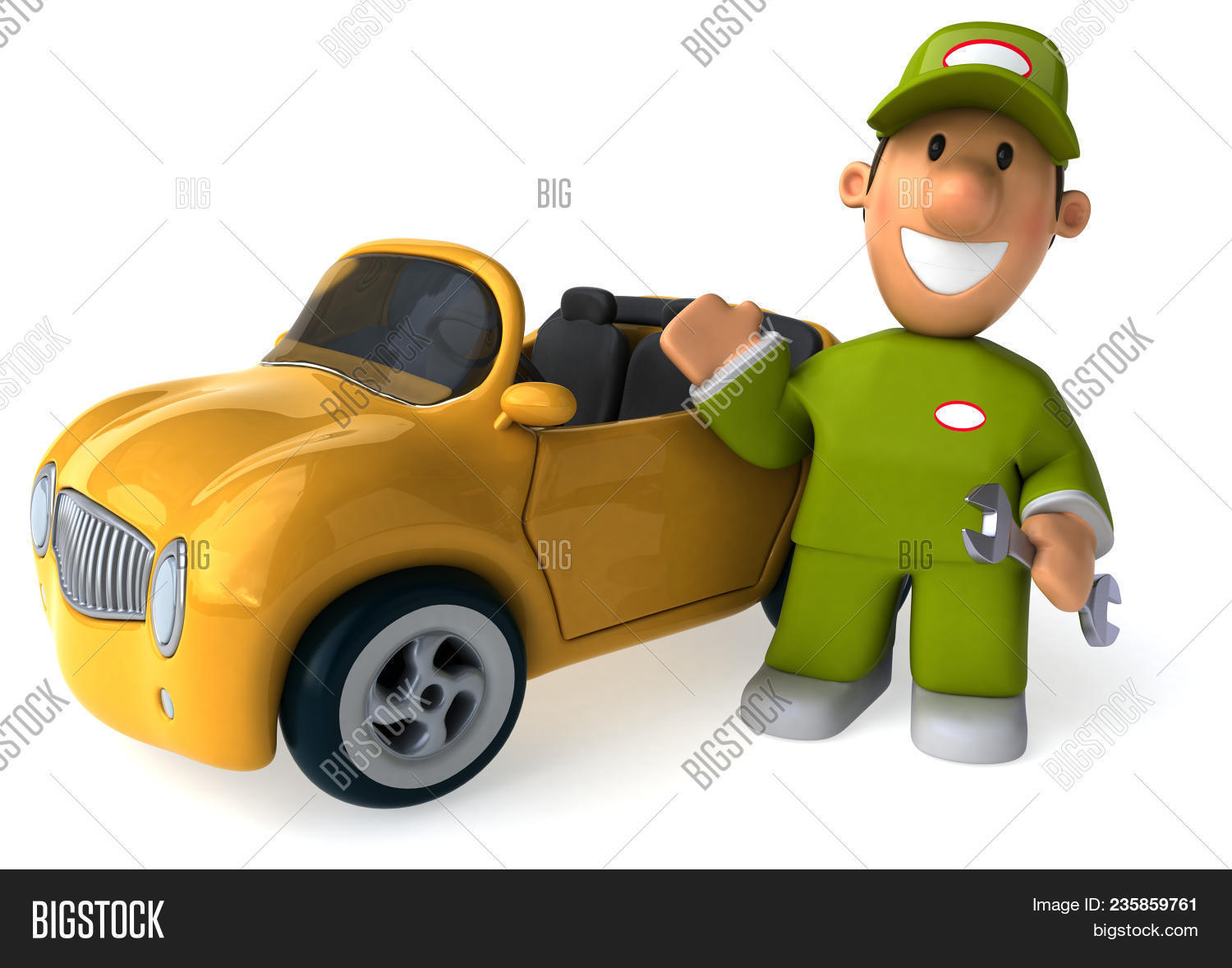 Fun Mechanic - 3D Image & Photo (Free Trial) | Bigstock