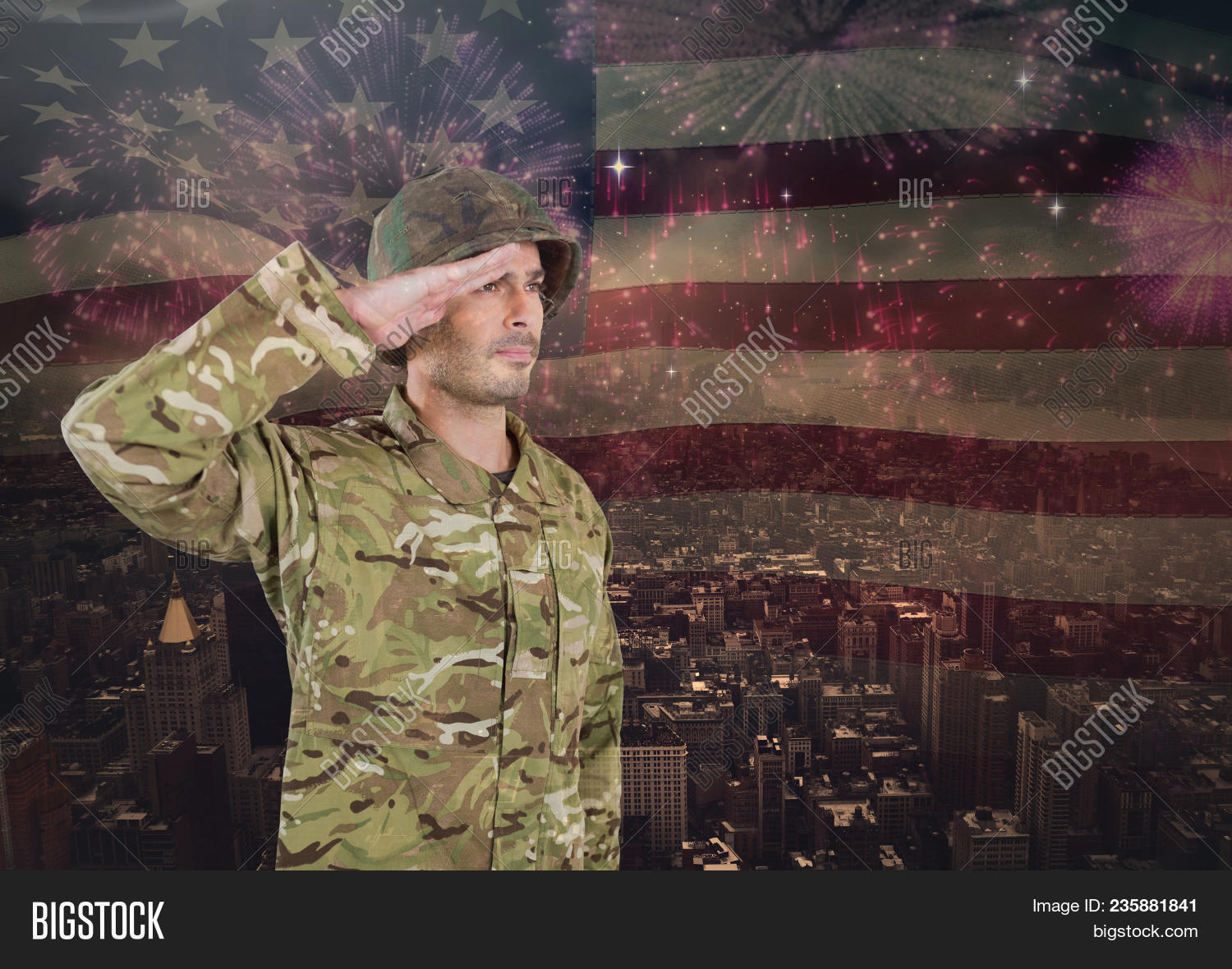 Soldier Saluting On Image & Photo (Free Trial) | Bigstock