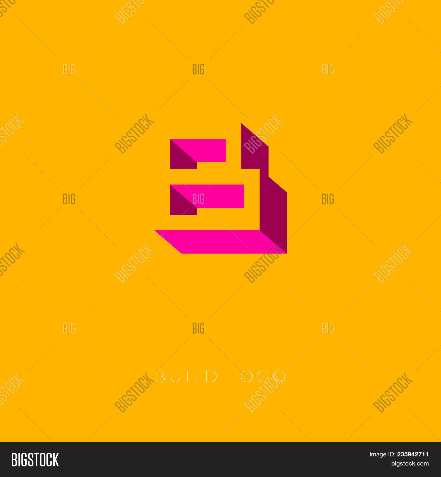B Monogram B Box Logo Vector & Photo (Free Trial) | Bigstock