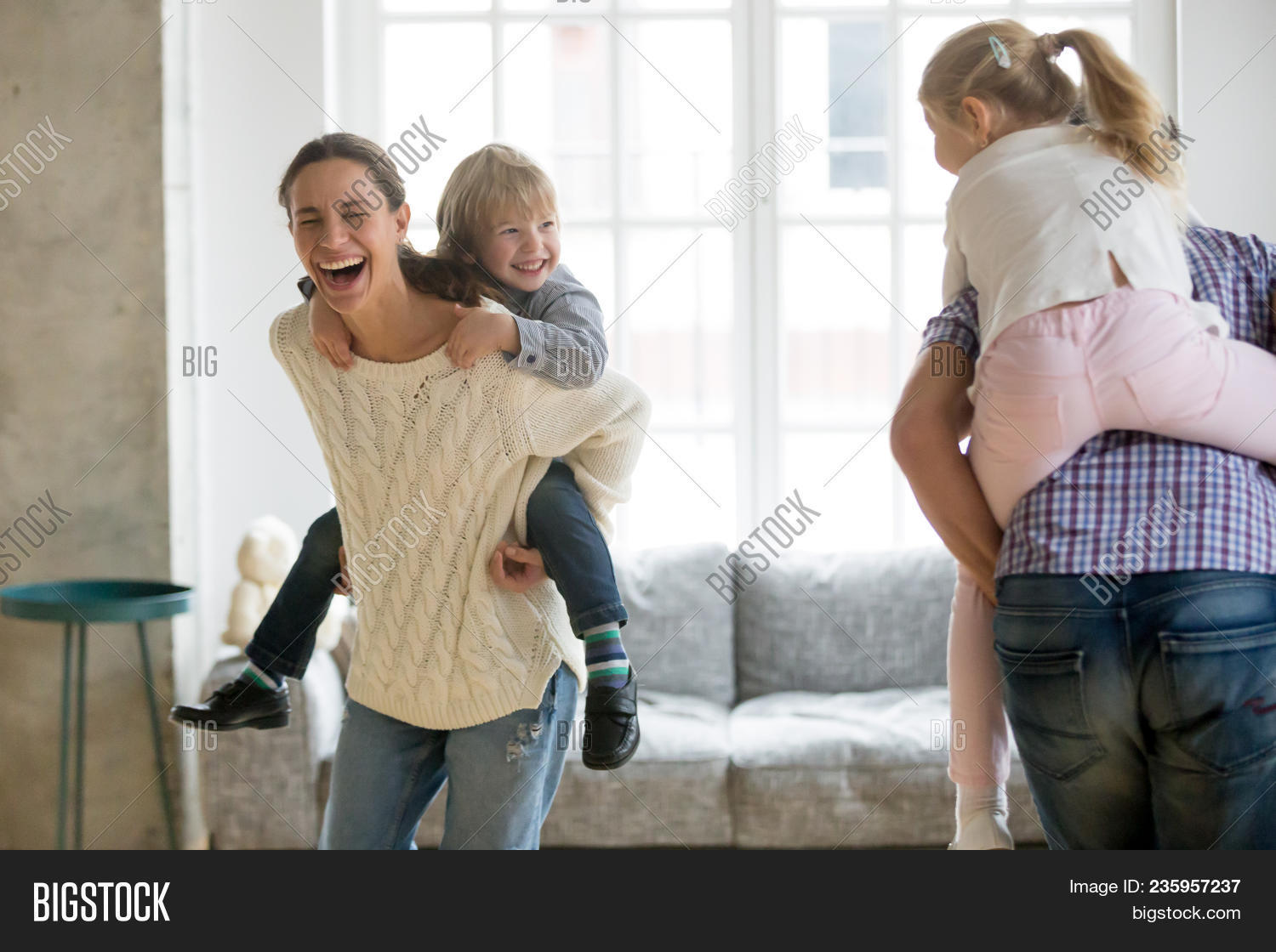 Happy Mother Laughing Image & Photo (Free Trial) | Bigstock