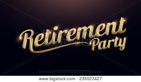 Retirement Party Vector & Photo (Free Trial) | Bigstock