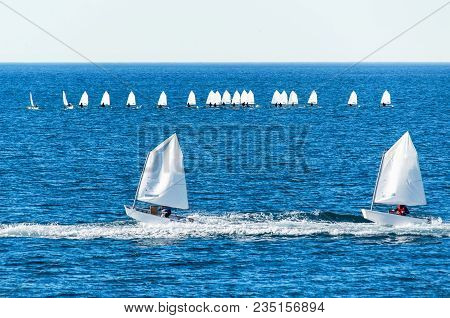 Optimist Sailboat Image & Photo (Free Trial) | Bigstock
