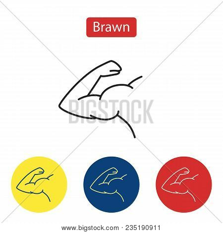 Brawn Line Fit Icons Vector & Photo (Free Trial) | Bigstock