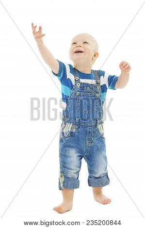 Baby Boy Raising Hand Image & Photo (Free Trial) | Bigstock