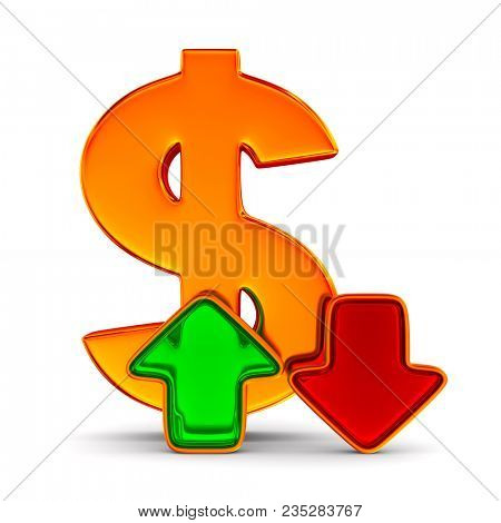 Red Dollar Sign Arrow Down Images, Illustrations & Vectors (Free ...