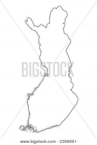 Finland Outline Map Image & Photo (Free Trial) | Bigstock