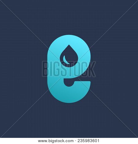 Letter E Water Drop Vector & Photo (Free Trial) | Bigstock