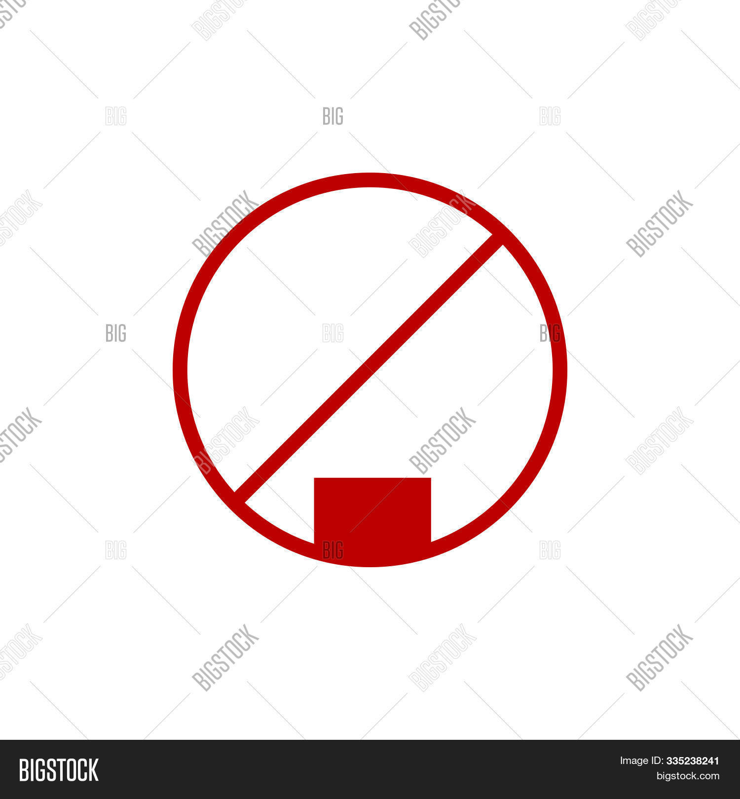Stop! No Entry! Red Vector & Photo (Free Trial) | Bigstock