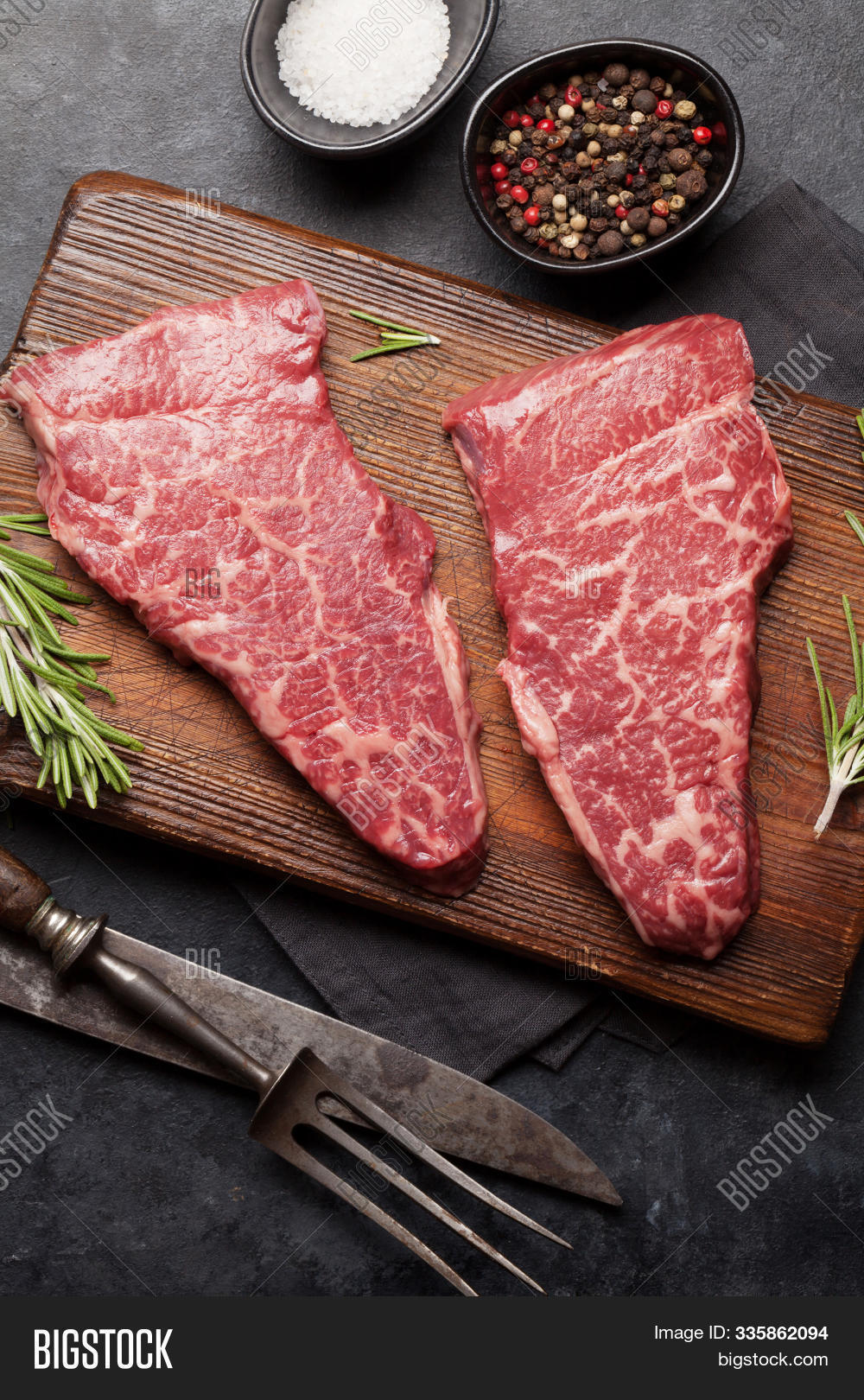 Raw Marbled Beef Steak Image & Photo (Free Trial) | Bigstock