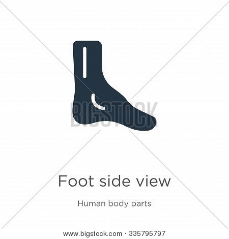 Foot Side View Icon Vector & Photo (Free Trial) | Bigstock