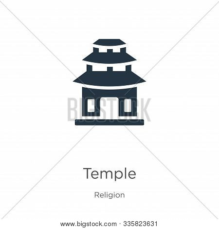 Temple Icon Vector. Vector & Photo (Free Trial) | Bigstock